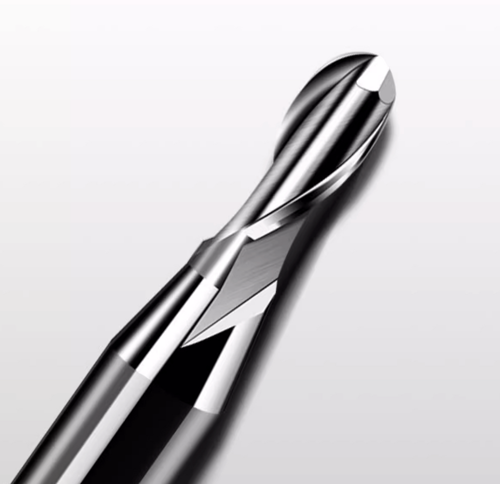 Two Flute Ball Nose Bit for Metal - 1/8″ Shank – Global Makera