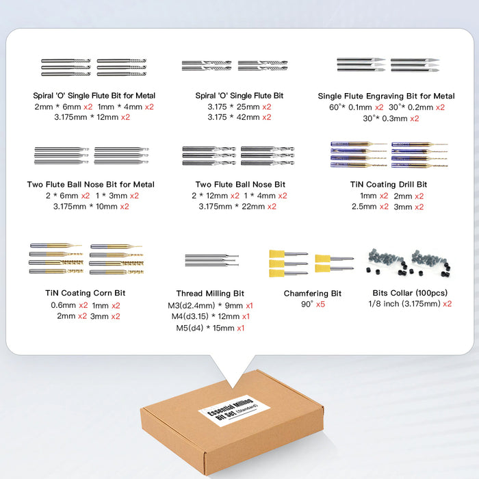 Essential Milling Bit Set – Global Makera